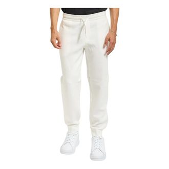A|X Armani Exchange Wei&szlig;e Baumwoll-Jogginghose mit Kordelzug - - Trousers - Herren - Wei&szlig; - M