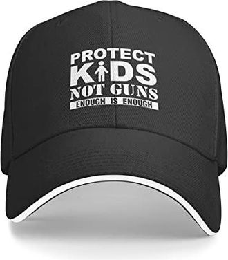 Generic Casquettes De Golf Prot&eacute;geons Les Enfants, Pas Les Armes. &Ccedil;a Suffit! Casual Casquette Trucker Unisexe Sunhat pour Homme Course Cyclisme