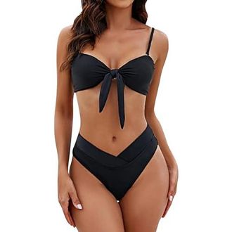 Generic Bikini Sexy Femme Maillot de Bain Maillot de Bain Deux Pi&egrave;ces pour Filles, Style Sportif et Confortable pour la Plage