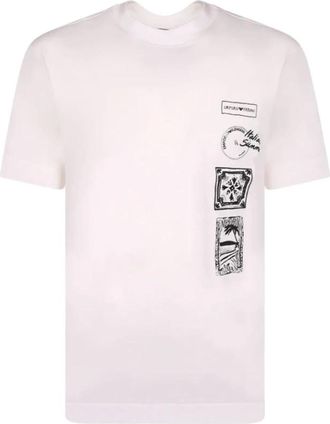 Emporio Armani Homme, Tops, Blanc, Taille: L Af24470.U0003 T-shirt