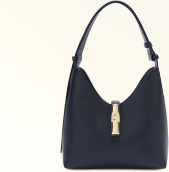 Furla Femme, Sacs, Bleu, Taille: ONE Size Goccia S Hobo Bag