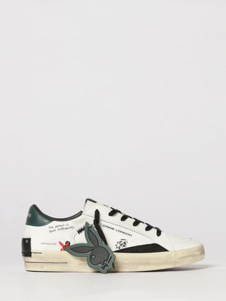 Crime London Baskets Deconstructed Playboy x en cuir avec imprim&eacute; graphique et charm