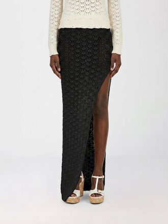 Blumarine Langer H&auml;kelrock mit hohem Bund und seitlichem Schlitz