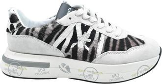 Premiata Low-Top Sneaker - Sole Sneakers With Zebra-Inspired Pattern - Gr. 36 (EU) - in Wei&szlig; - f&uuml;r Damen