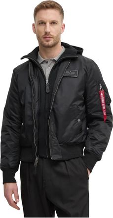 Alpha Industries Homme, Vestes, Noir, Taille: L Bomber Vestes