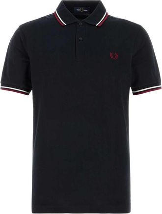 Fred Perry M3600 Twin Tipped Polo - - Tops - Herren - Blau - S
