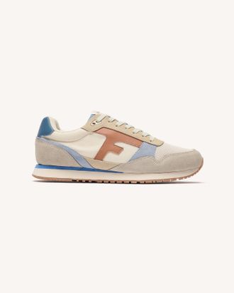 Faguo Baskets beige camel et bleu