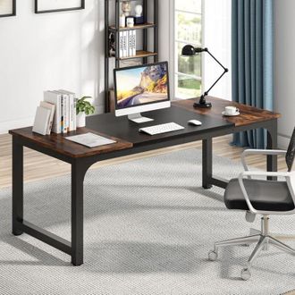 Tribesigns Tribesigns Bureau dordinateur Moderne en Bois pour Travail d&eacute;criture sur PC, 180 x 80 x 75 cm Poste de Travail ex&eacute;cutif en Bois m&eacute;tallique, Bureau