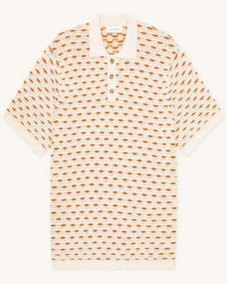 Les Deux Strick-Poloshirt Esmay aus einem leicht elastischen Baumwoll-Mix, Regular Fit in