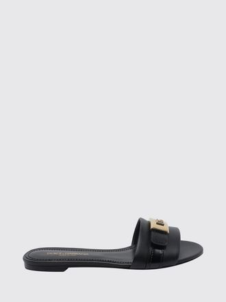 Dolce & Gabbana Sandales mules en cuir de veau avec logo Monogramme DG