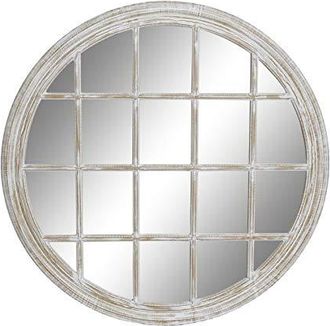 Dcasa D,casa - Spiegel aus Holz, Wei&szlig;, 90 cm