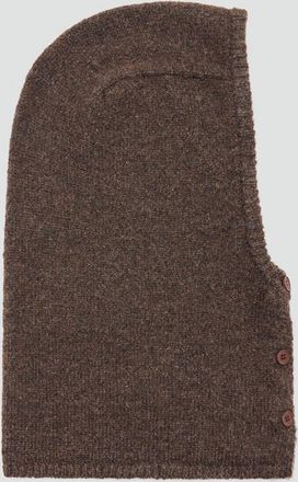 Mango Cagoule maille boutons chocolat - Femme - Taille unique - MANGO