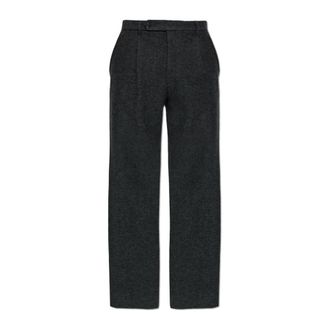 Jil Sander Wollhose mit B&uuml;gelfalte - - Trousers - Herren - Grau - M