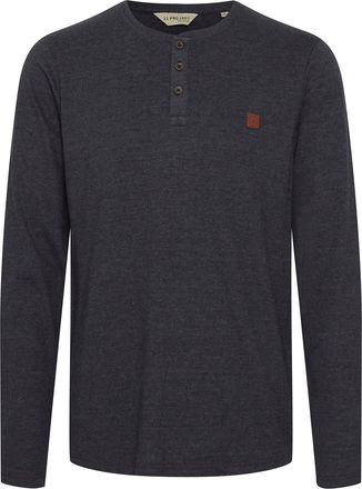 11 Project PRBonso Herren Longsleeve Langarmshirt Shirt mit Grandad-Ausschnitt aus 100% Baumwolle Regular fit, Größe:XXL, Farbe:Charcoal Mix (200278)