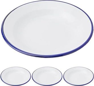 Ibili 912922 - Teller wei&szlig; 22 cms. (Packung mit 4)