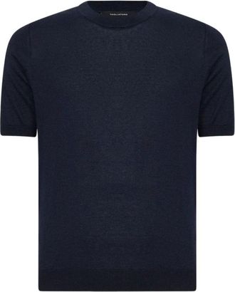 Tagliatore Homme, Pulls, Bleu, Taille: 3XL T-shirt ras du cou c&ocirc;tel&eacute;