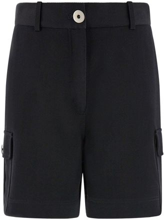 Ferragamo short en laine vierge - Noir