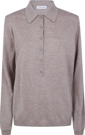 Frankie Shop Femme, Tops, Rose, Taille: 38 FR Tala Knit V-Neck Polo