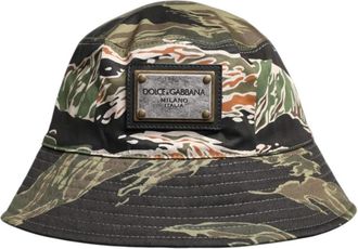 Dolce & Gabbana Multicolor Camouflage Eimer Hut - - Accessories - Herren - Mehrfarbig - ONE SIZE