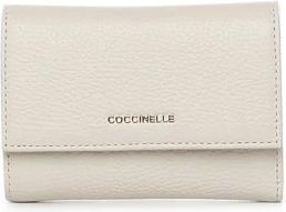 Coccinelle Femme, Accessoires, Blanc, Taille: ONE Size Metallic Soft Wallet