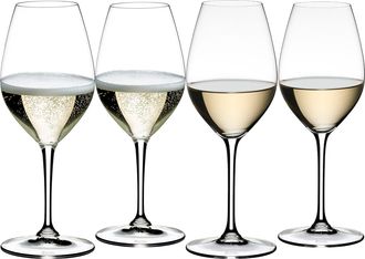Riedel Wine Friendly White Wine/Champagne, Clear Crystal, Set of 4