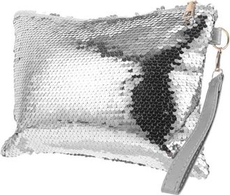 IFUNDOM Pochette de Soir&eacute;e Vintage Argent&eacute;e &agrave; Paillettes Paquet &agrave; Main Habill&eacute; pour Femme Format Mini Mariage Bal de Promo et Soir&eacute;es Chic