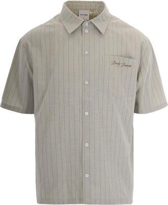Daily Paper Clothing Homme, Chemises, Beige, Taille: L Script Short Sleeve Shirt