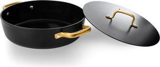 Arcos Samoa Iconic Serie | Niedriger Kochtopf aus Keramik mit Antihaftbeschichtung 28 cm und 4,3 l | geschmiedetes Aluminium | geeignet für jede Küche | Gri