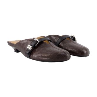 Ganni Womens Sue Mule Brown Synthetic