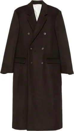 Carven Double-breasted Pearl-detail Coat