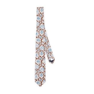 Au Printemps Paris Cravate &agrave; motifs en soie