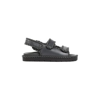 Bottega Veneta Femme, Chaussures, Gris, Taille: 40 EU Jack Flat Sandal