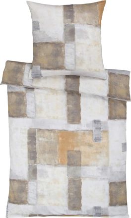 ESTELLA Estella Bettw&auml;sche Eetu Interlock-Jersey Kiesel Gr&ouml;&szlig;e 1x 155x220 cm + 1x 40x80 cm