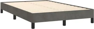 vidaXL Cadre de lit sans matelas gris fonc&eacute; 120x190 cm velours Vidaxl