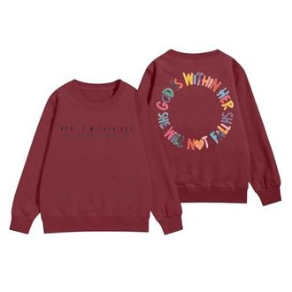 Generic Sweat-shirt pour femme - Motif religieux - Imprim&eacute; sur le devant et le dos - Mode d&eacute;contract&eacute;e - Mat&eacute;riau doux - Unisexe - Croyance - Haut tendance &agrave; 