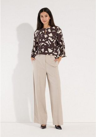More & More Klassische Bluse edle Print-Viskosebluse, extraweite &Auml;rmel