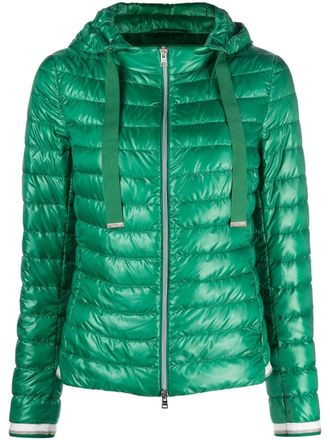 Herno Daunenjacke mit Kapuze - Gr&uuml;n
