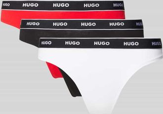 HUGO BOSS String mit Stretch-Anteil im 3er-Pack
