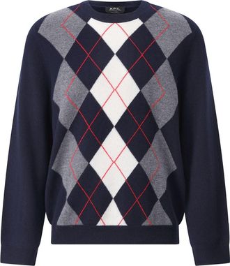 A.P.C. Pullover Evan mit Argylmuster