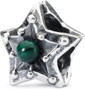 Trollbeads Damen-Bead Stern der Hoffnung 925 Silber Kristall grün - TAGBE-00220
