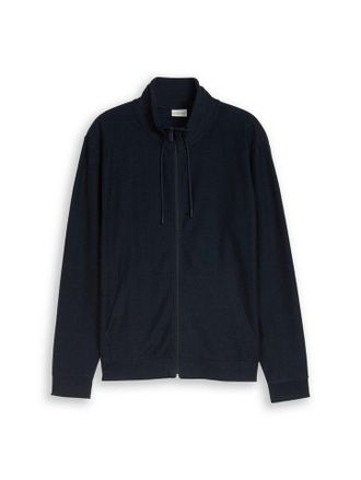 Tom Tailor T-Shirt T-Shirt Sweatjacke mit Stehkragen
