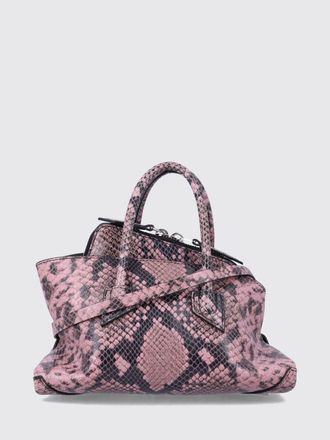 The Attico La Passeggiata Mini-Handtasche aus Kalbsleder mit Pythondruck