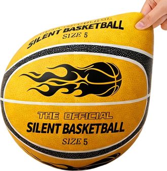 Generic Quiet Basketballs - Soundless Practice Training Balls, Easy Grip Higher Bounce Ball, Airless Basketball for Indoor Training | for Boys Girls Kids Teen