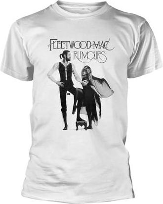 Plastic Head Fleetwood Mac Rumours Homme T-Shirt Manches Courtes Blanc L 100% Coton Regular/Coupe Standard