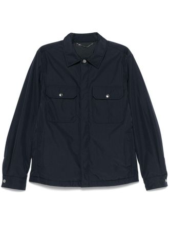 Canali veste zippé à col pointu - Bleu