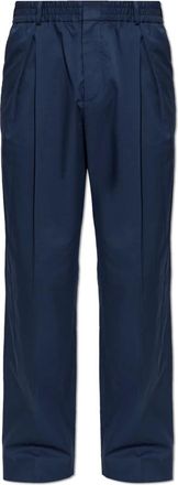 Balmain Homme, Pantalons, Bleu, Taille: L Pantalon &agrave; pli marqu&eacute;