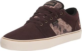 Etnies Barge LS - Look Skate Classique, Tissu Fin vulcanis&eacute;, col blind&eacute; Lourd, vulcanis&eacute; renforc&eacute;, Coupe rembourr&eacute;e, Baskets de Tous Les Jours 2025, Marron, 