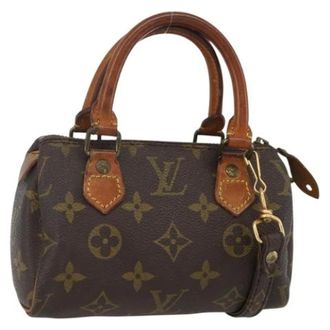 Louis Vuitton Sac Mini en Toile Pre-owned - Femme - Pre-owned - Brun - Taille: ONE Size