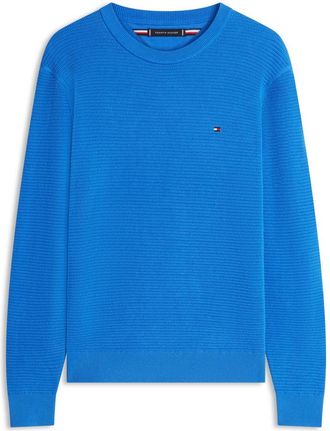 Tommy Hilfiger Leichter Pullover aus Baumwolle mit kleiner Flag-Stickerei in