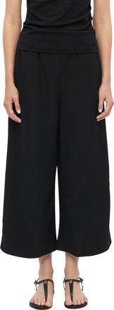 s.Oliver Stoffhose S.OLIVER, Damen, Gr. 44, N-Gr, schwarz, Web, Obermaterial: 99% Polyester, 1% Elasthan, unifarben, 7/8-L&auml;nge, Hosen Stoffhose, 7/8- Aommerhos